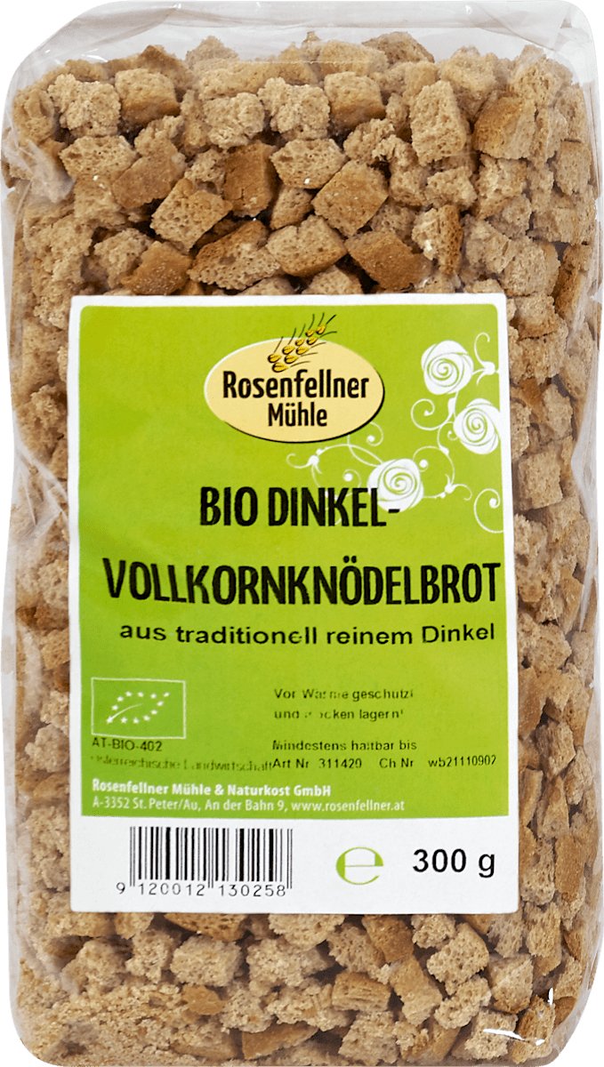 Rosenfellner Mühle Brot für Knödel Dinkelvollkorn, 300 g | dm.at