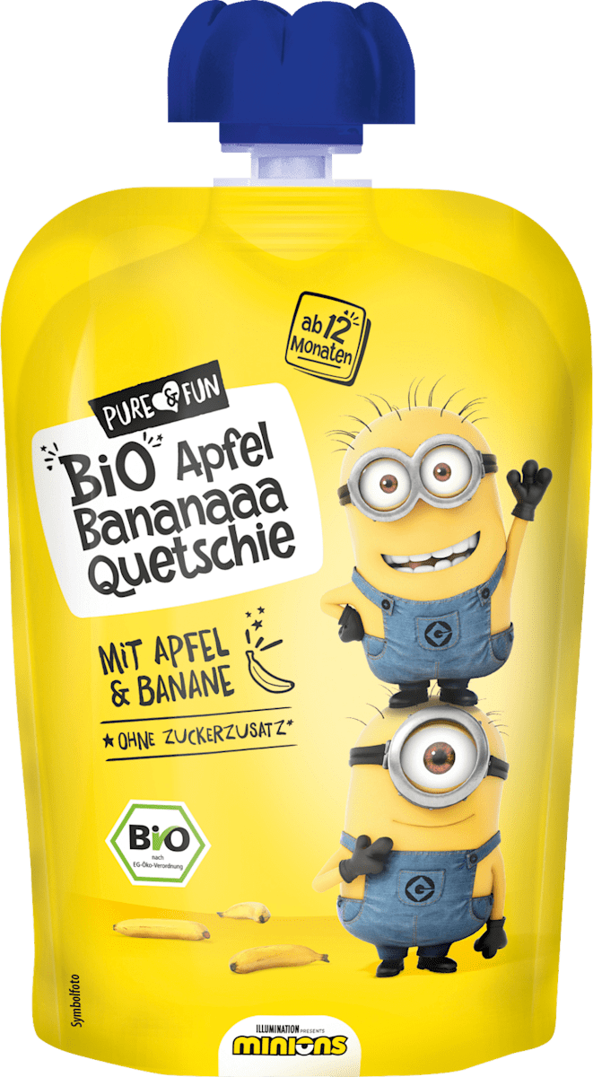 PURE & FUN Quetschie Bio Apfel Banane, 100 g | dm.at
