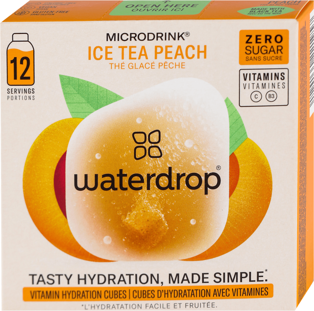 waterdrop MICRODRINK Ice Tea PEACH - osvežavajuće bezalkoholno piće sa ...