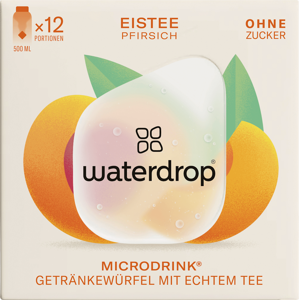 waterdrop Getränkewürfel Eistee Pfirsich, 12 St | dm.at