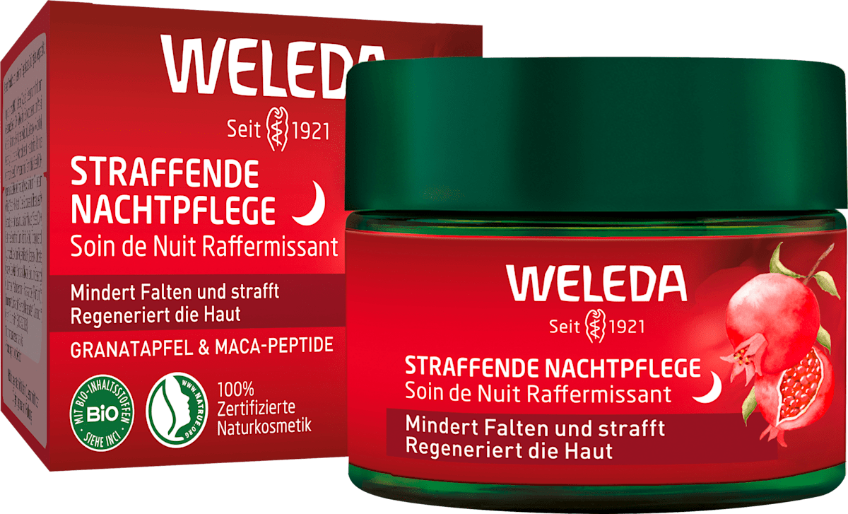 WELEDA Gesichtscreme straffend Granatapfel & Maca-Peptide, 40 ml ...