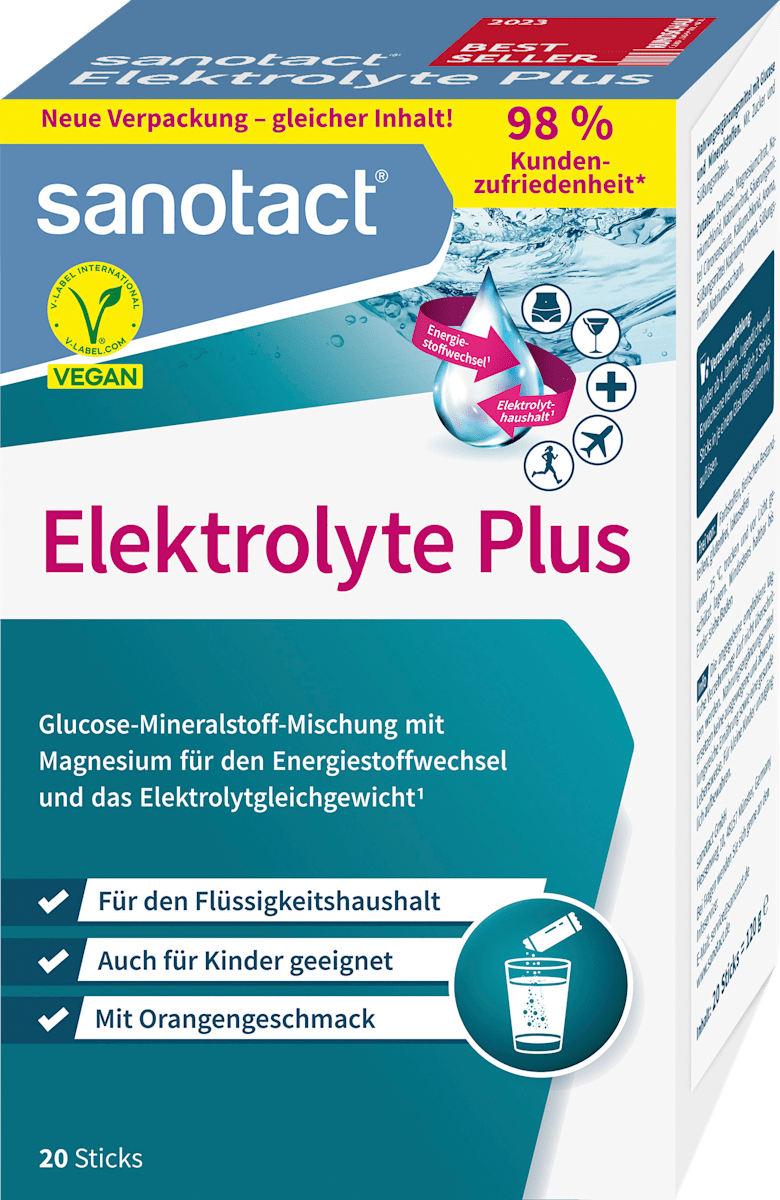 sanotact Elektrolyte Plus Sticks 20 St, 120 g dauerhaft günstig online ...