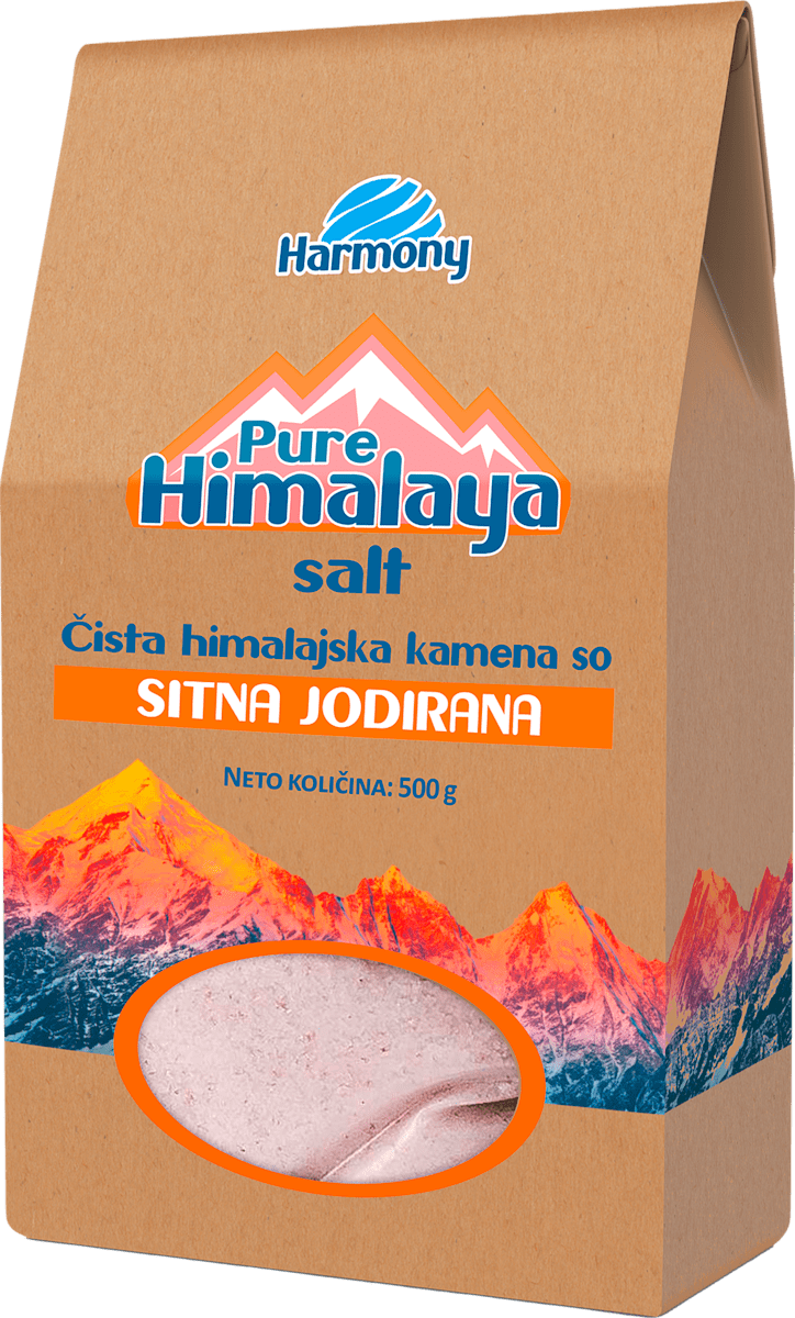Harmony Čista himalajska kamena so, sitna jodirana, 500 g | dm.rs