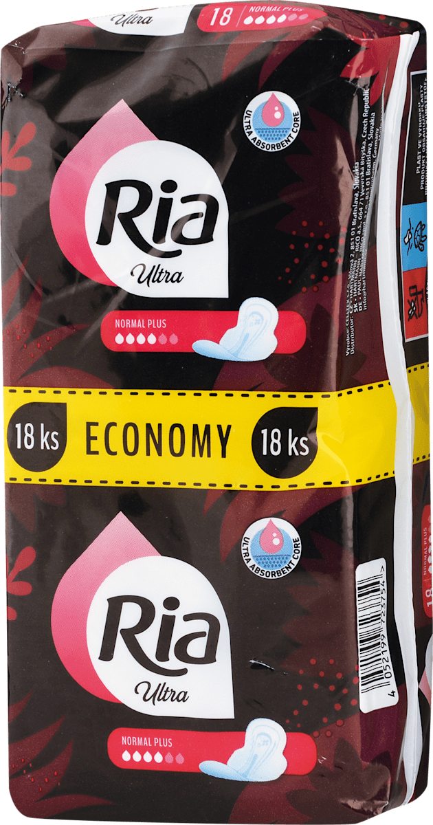 Ria Hygienické vložky Ultra Normal Plus, 18 ks | mojadm.sk