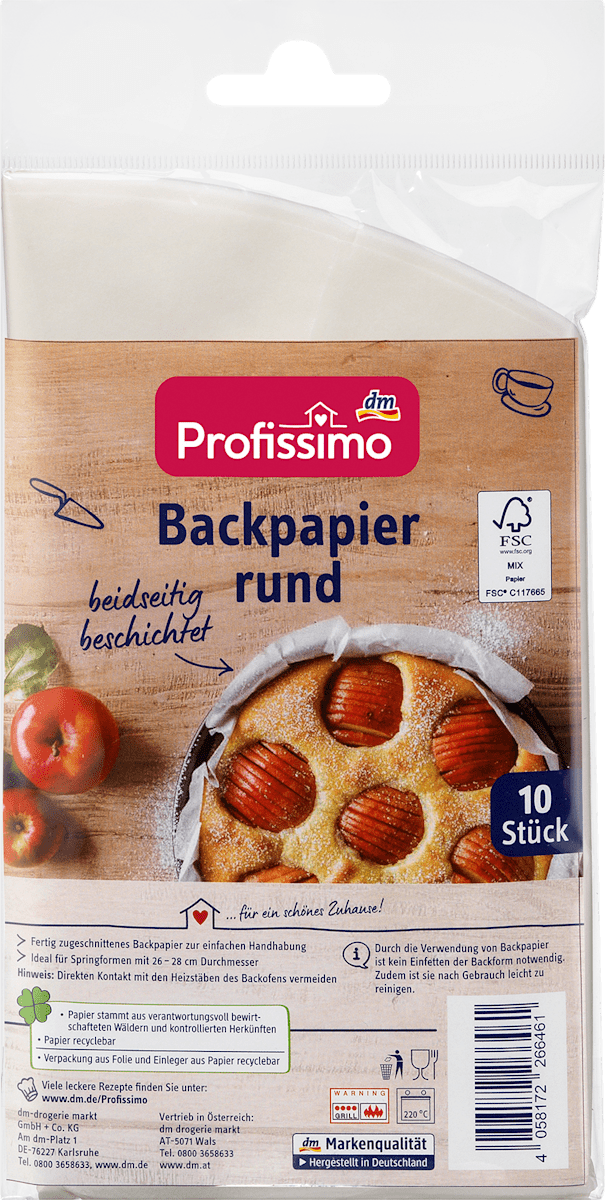 Profissimo Papier na pečenie okrúhly, 10 ks | mojadm.sk