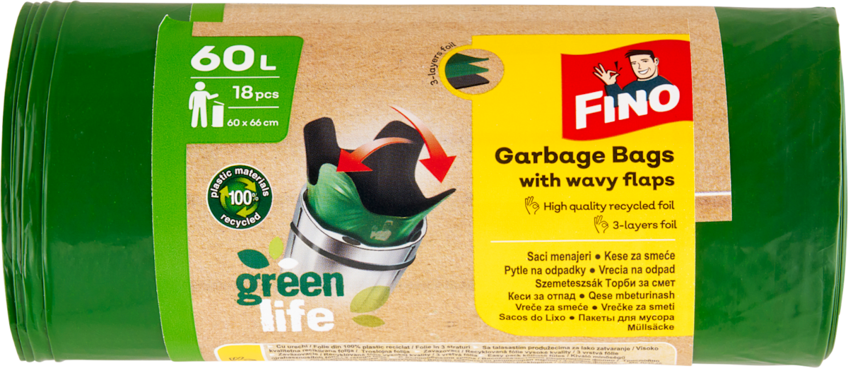 FINO pytle green life z recyklovaného PE 60L, 18 ks | dm.cz
