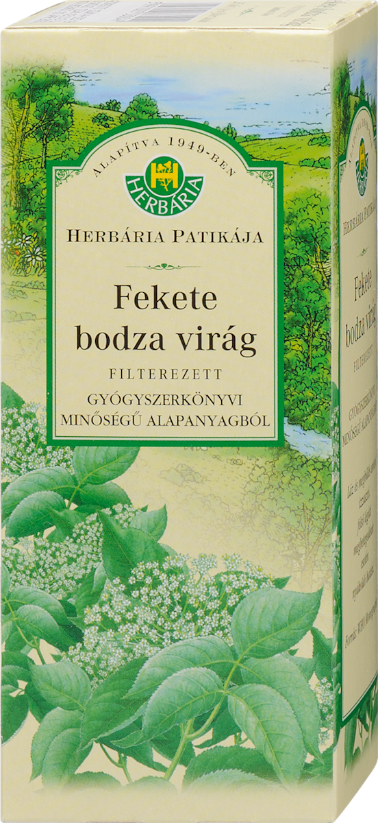 HERBÁRIA Fekete bodza virágzat filteres tea 25x1g, 0,025 kg | dm.hu