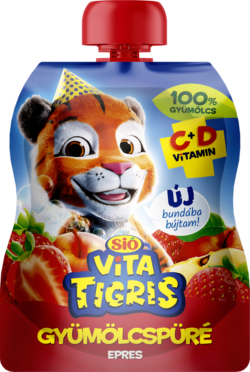 Sió Gyümölcspüré, epres, 90 g | dm.hu