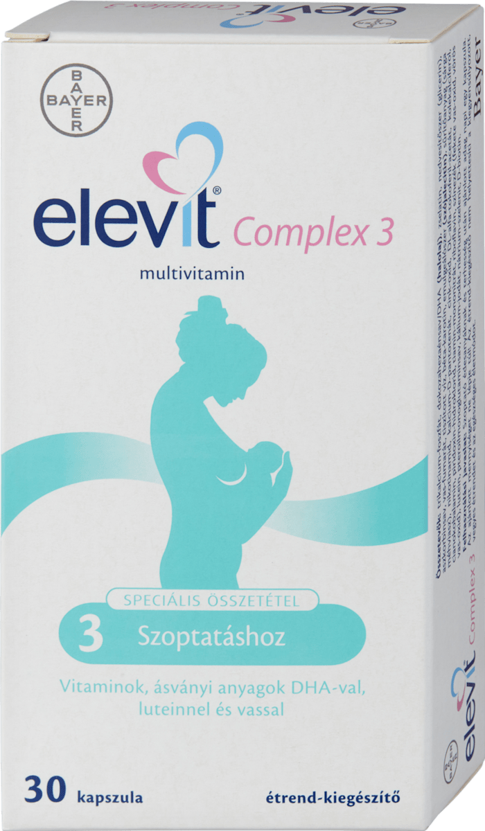 elevit Complex 3 multivitamin szoptatáshoz és szülés után, 30 db | dm.hu