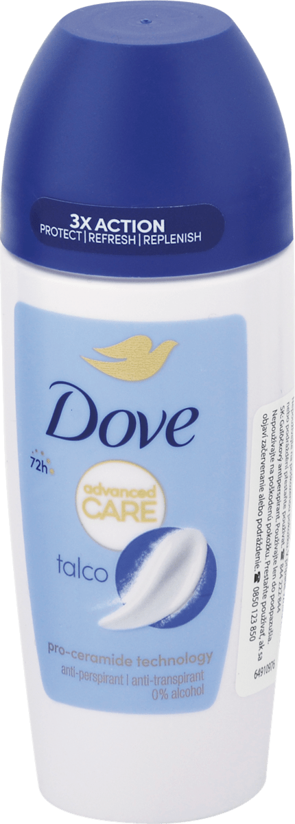 Dove Guľôčkový antiperspirant Advanced Care Talco, 150 ml | mojadm.sk