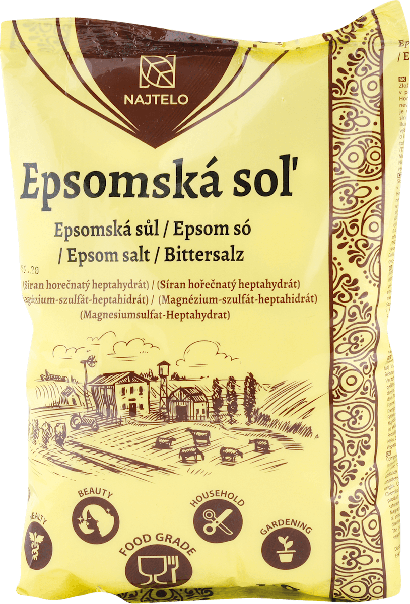 Najtelo Epsomská soľ, 1 000 g | mojadm.sk