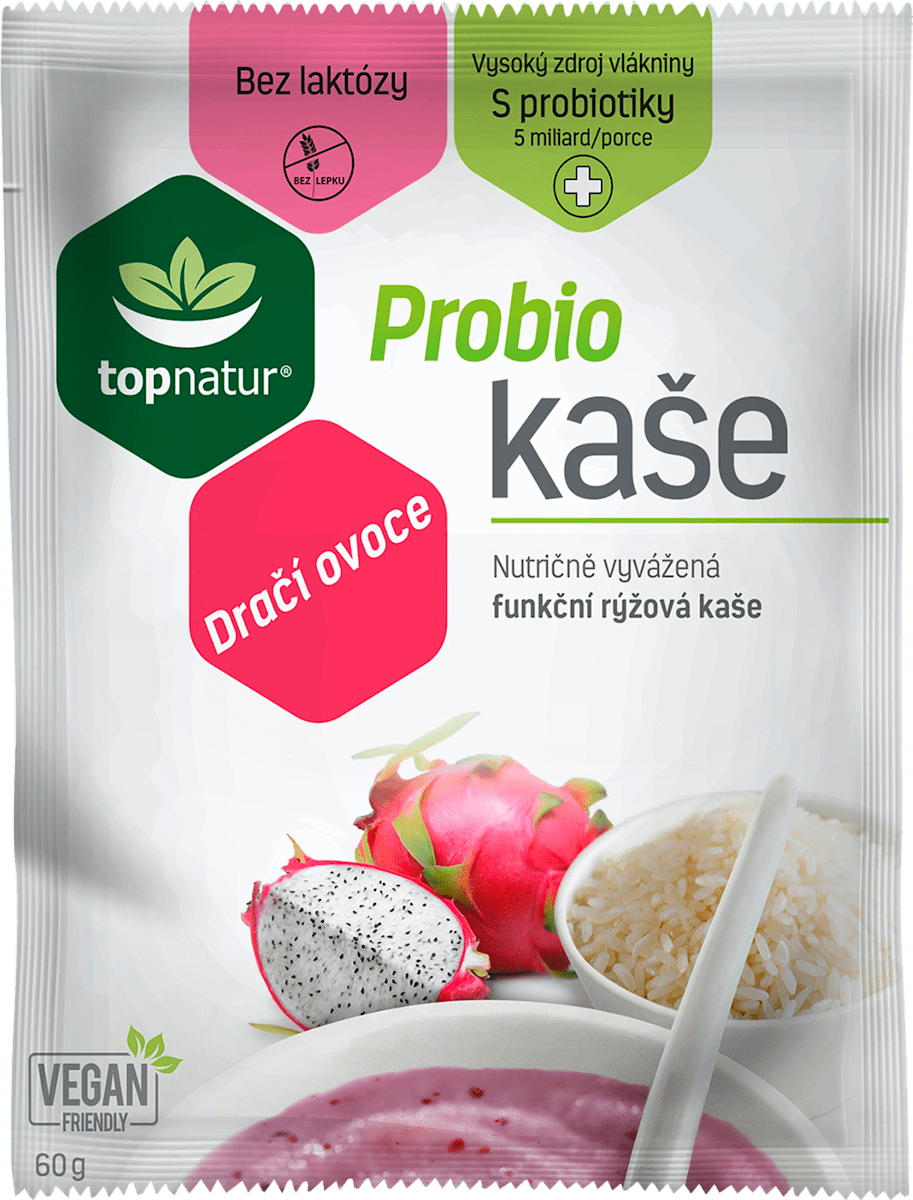 Topnatur Probio rýžová kaše Dračí ovoce, 60 g | dm.cz