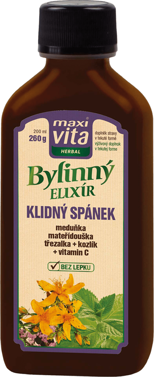 maxi vita Herbal Bylinný elixír Klidný spánek, 200 ml | dm.cz