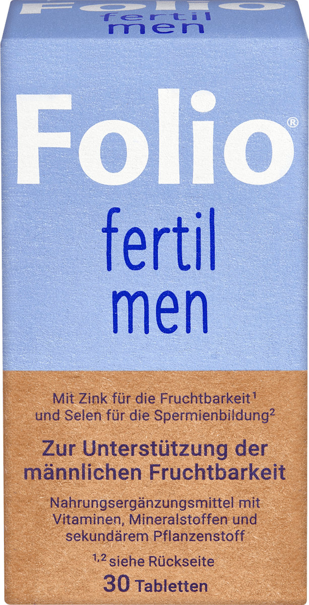 Folio Fertil men Folsäure Tabletten 30 Stück, 26 g dauerhaft günstig ...