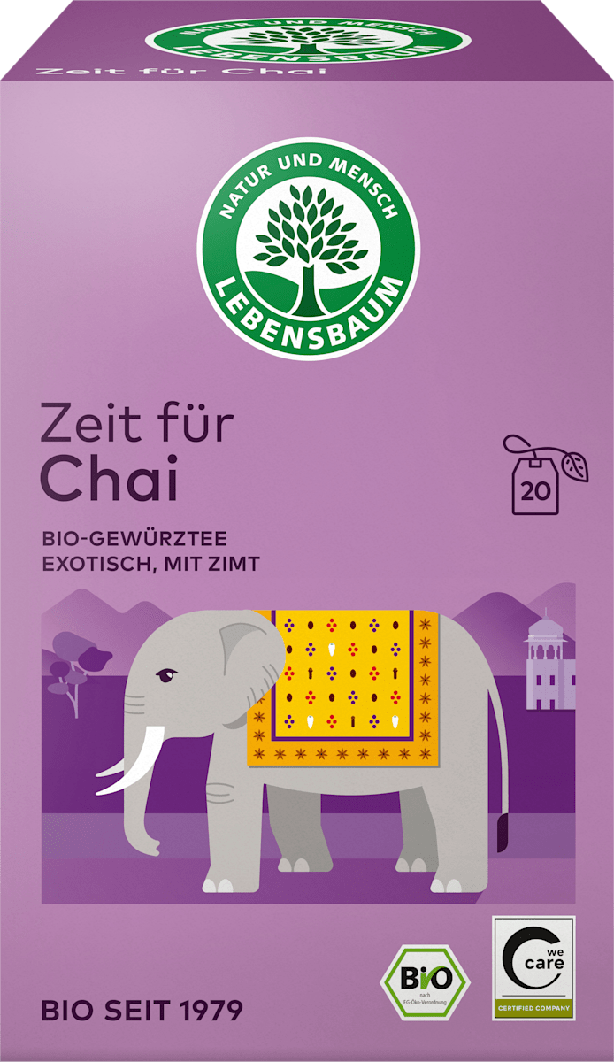 LEBENSBAUM Kräutertee "Zeit für Chai" (20 Beutel), 40 g dauerhaft ...