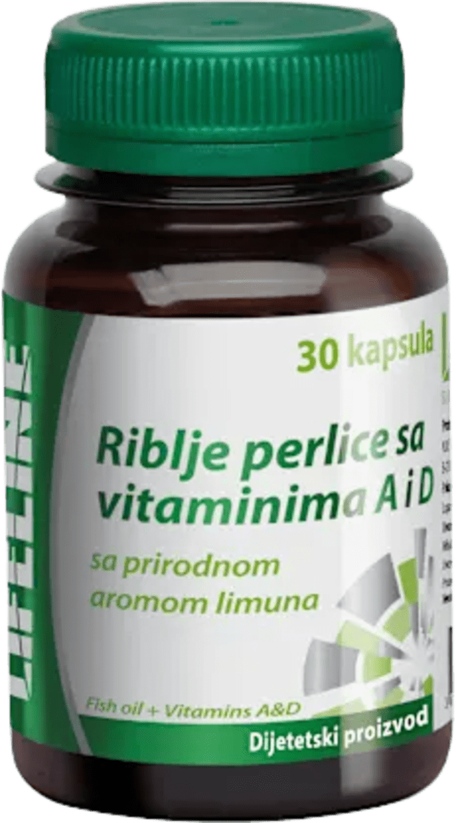 Lifeline Riblje perlice s vitaminima A i D, 30 kom. | dm Bosna i ...