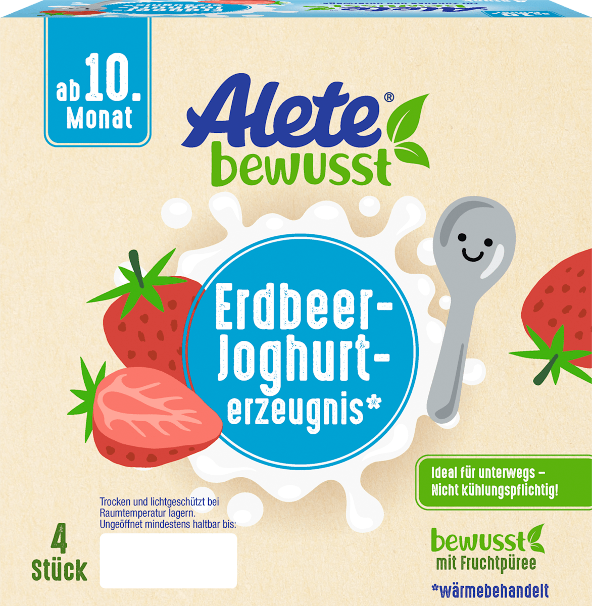 Alete bewusst Frucht & Joghurt Erdbeere ab dem 10. Monat, 400 g | dm.at