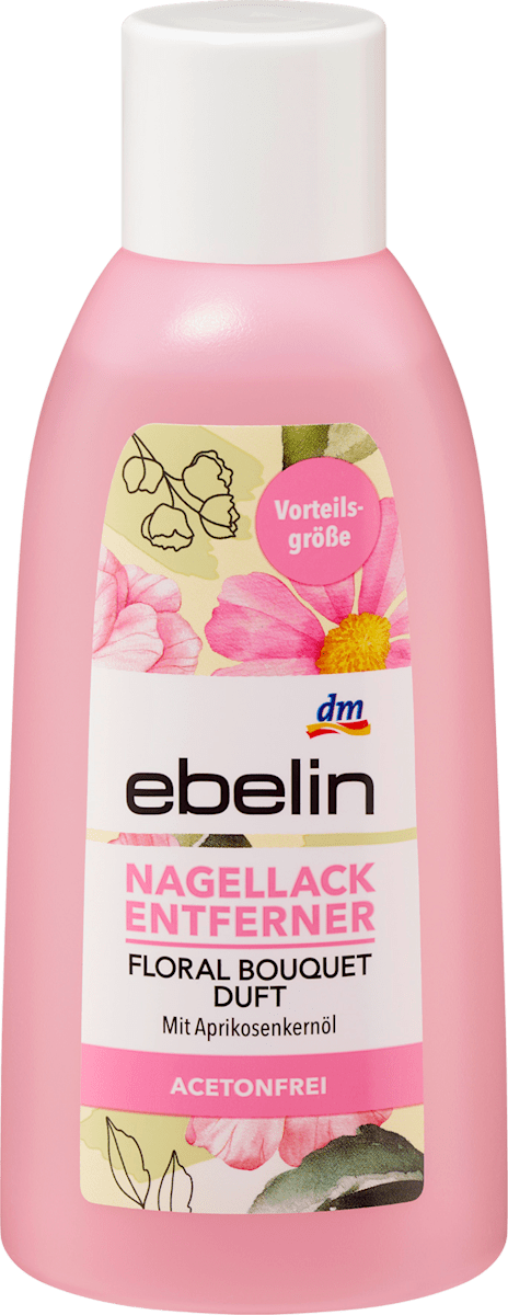 ebelin Nagellackentferner Rose Acetonfrei, 200 ml dauerhaft günstig online kaufen | dm.de