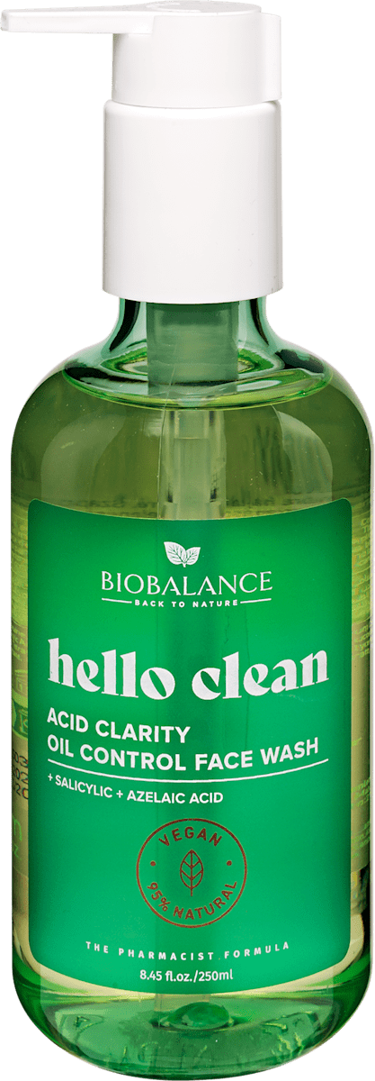 BIOBALANCE Hello Clean Faggyútermelést szabályozó arclemosó gél ...