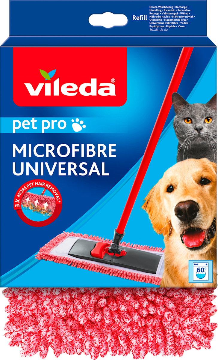 Vileda Wischbezug Pet Pro Microfaser Universal, 1 St dauerhaft günstig ...