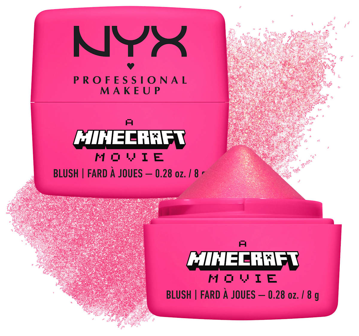 NYX PROFESSIONAL MAKEUP Blush A Minecraft Movie Cheeky Mob Balms Oh She ...