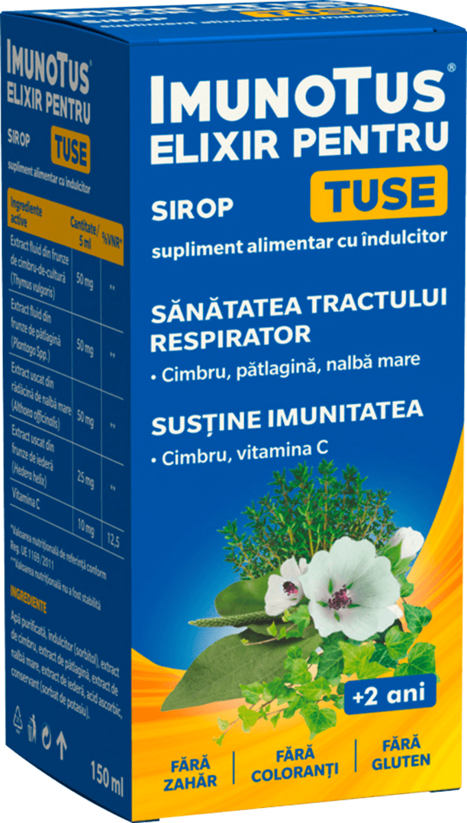 Fiterman Pharma Imunotus Elixir sirop, 150 ml | dm.ro