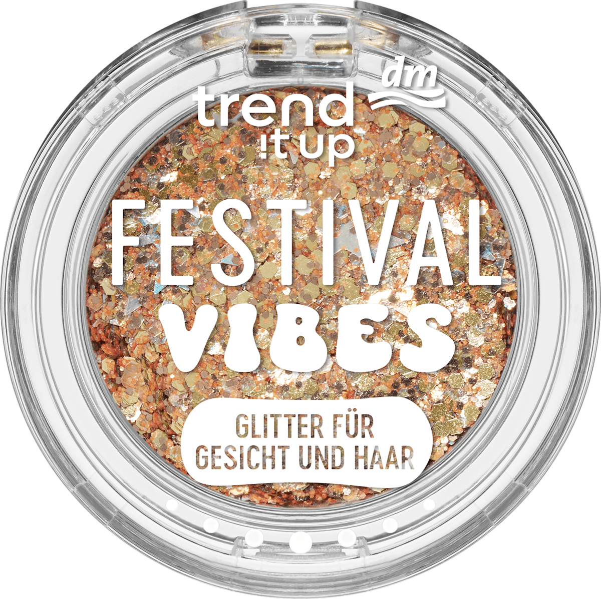 trend !t up Glitter Topper Festival Vibes 050 Gold, 1 g | dm.at