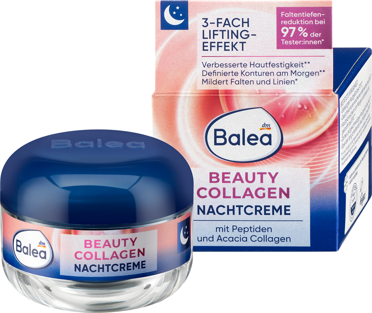 Balea Crema notte antirughe con collagene, 50 ml | dm Italia