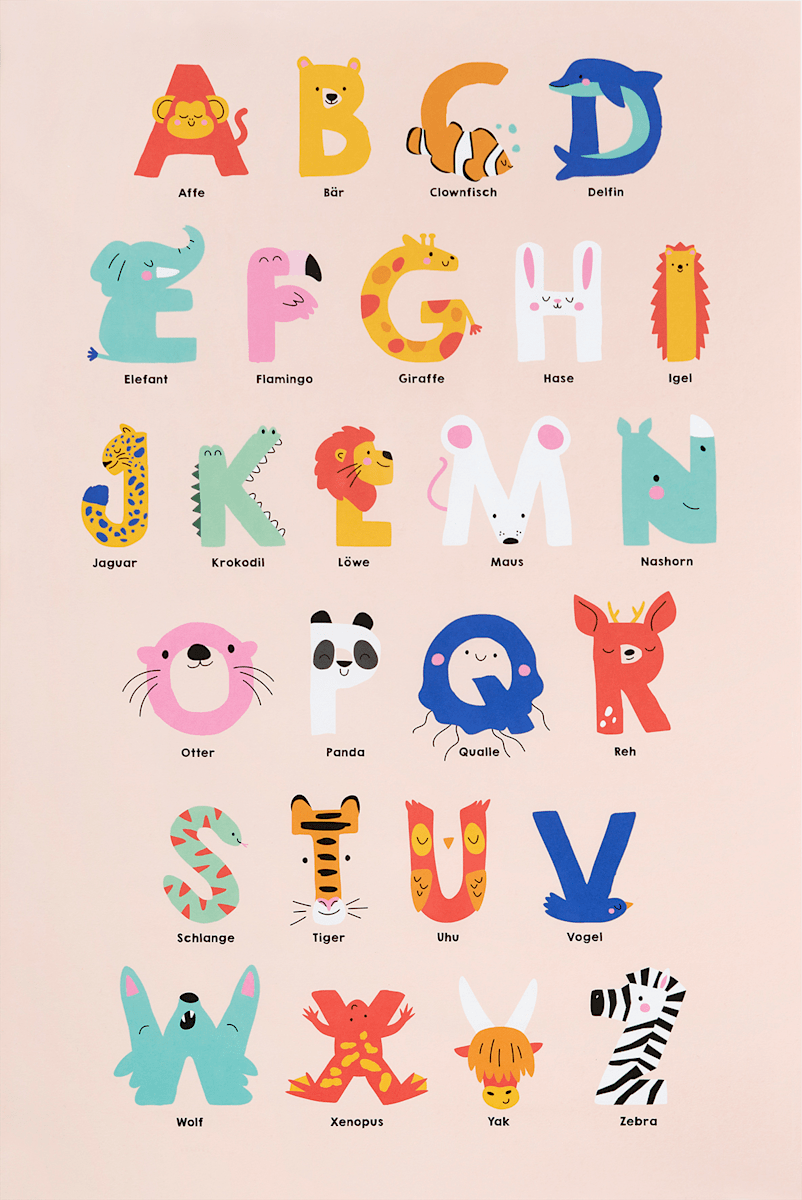 dm home Poster A2, Alphabet (42x63 cm), 1 St dauerhaft günstig online ...