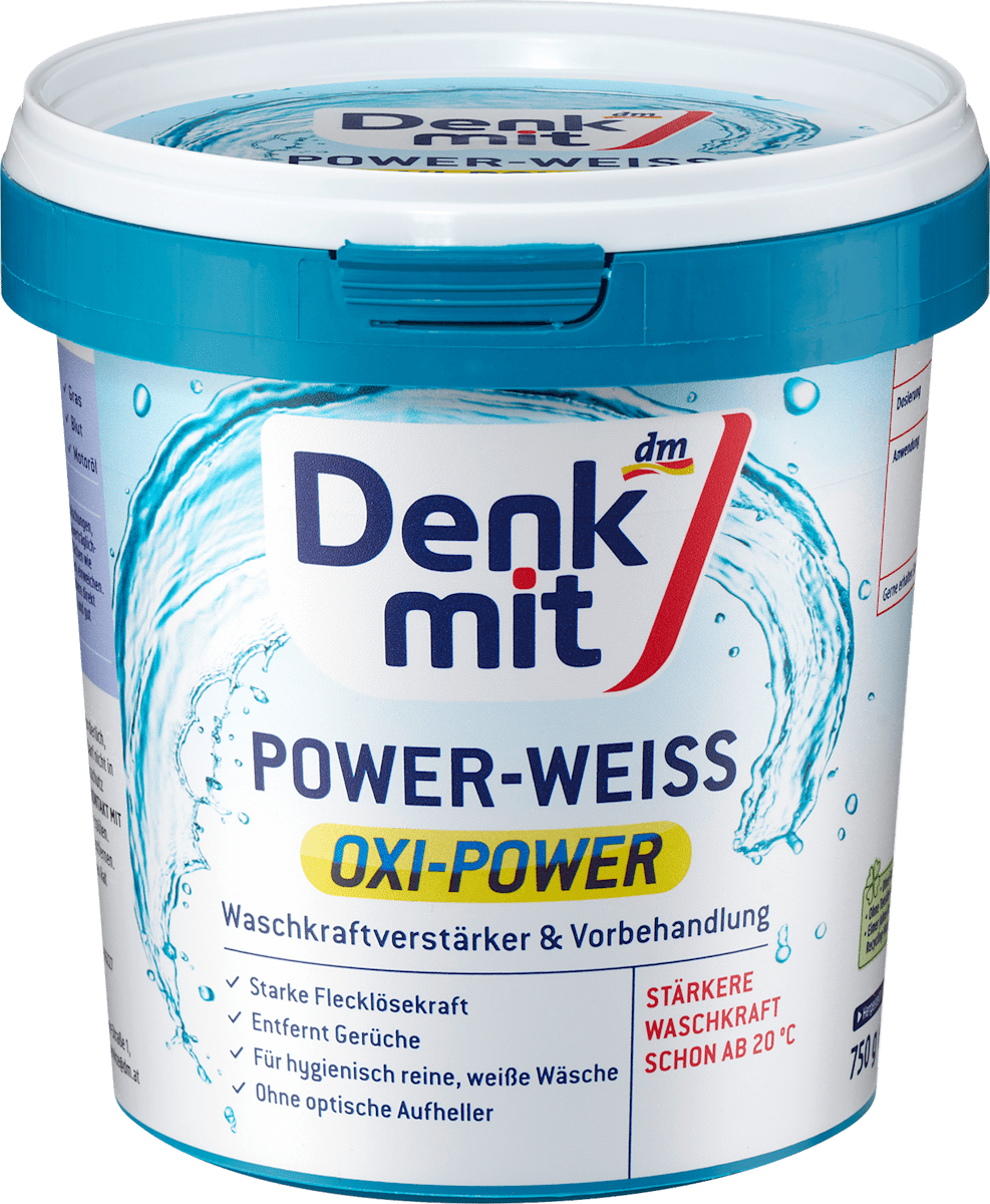 Denkmit Fleckenentferner Pulver Oxi Power Weiß, 750 g dauerhaft günstig ...