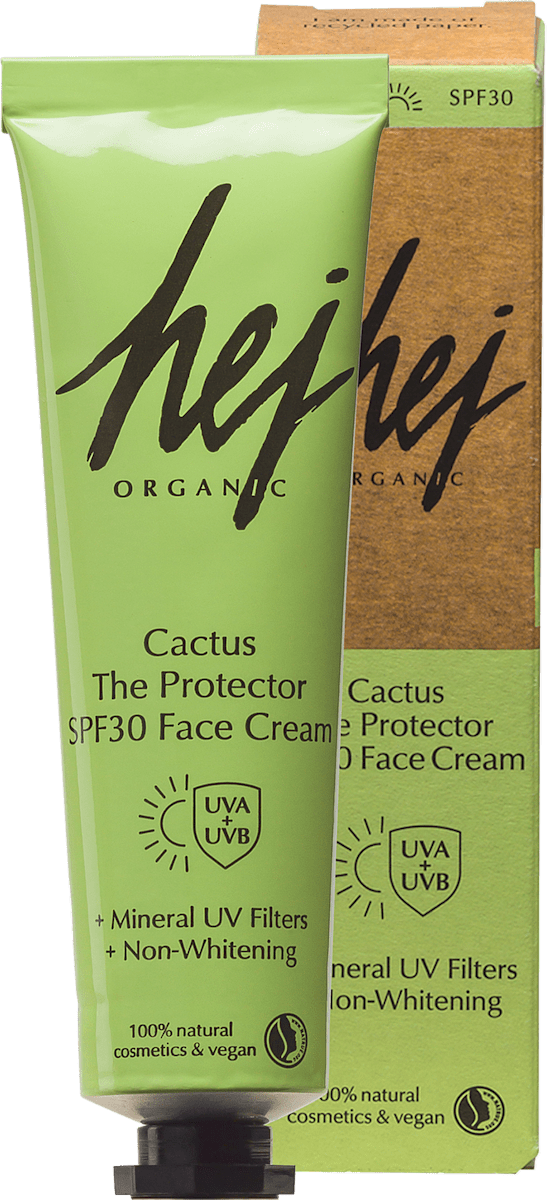 hej ORGANIC Cactus The Protector mineralna krema za zaštitu kože lica od sunca, SPF30, 30 ml | dm.rs
