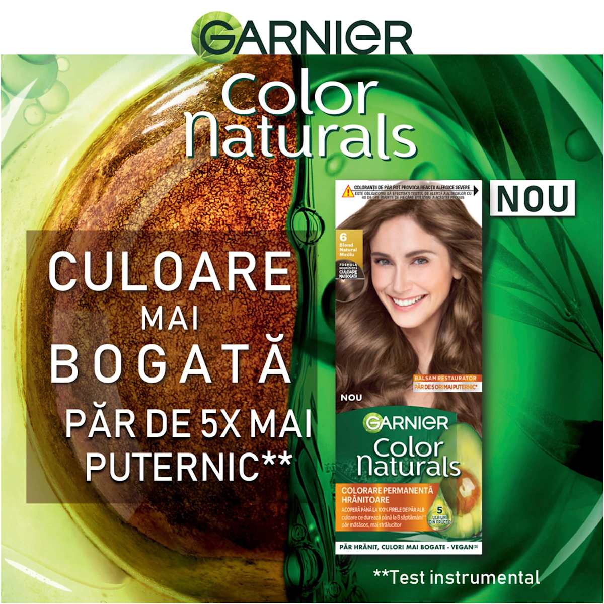 GARNIER Color naturals Vopsea de păr permanentă 6 Blond natural mediu ...