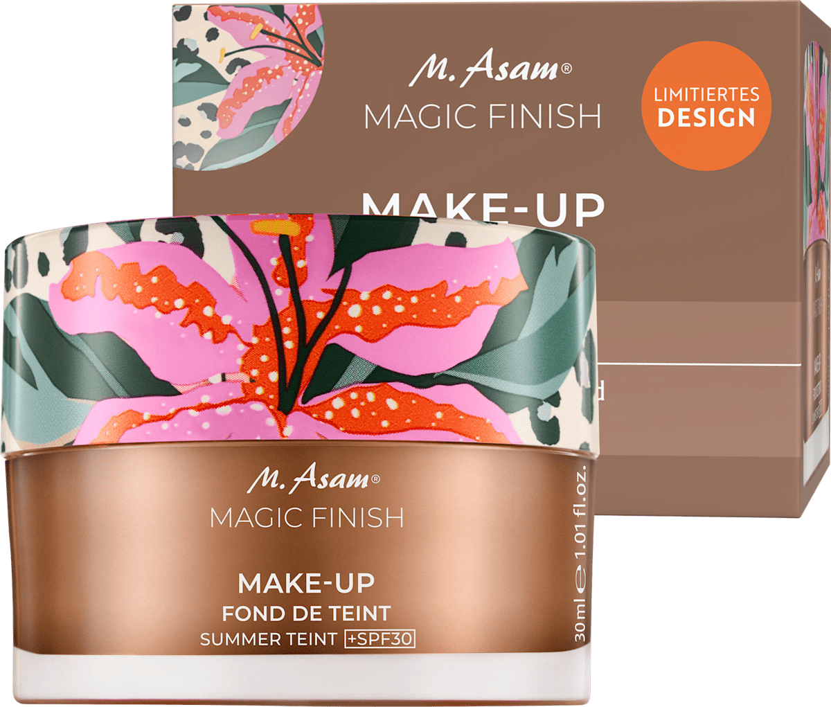 M. Asam Foundation Flower Edition Make-Up Summer Teint LSF 30, 30 ml ...