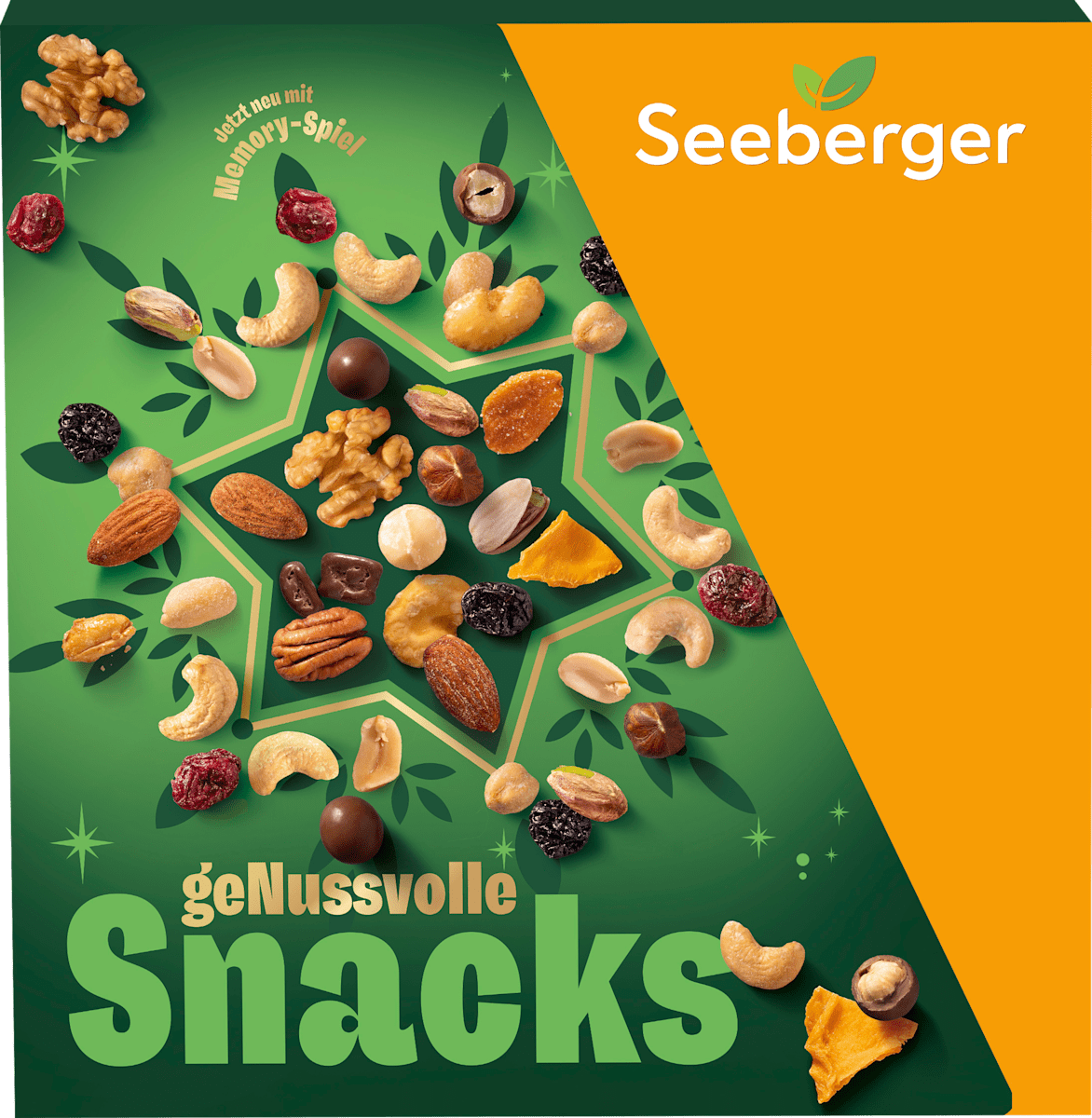 Seeberger Adventskalender 2025 - 24 geNUSSvolle Snacks, 645 g dauerhaft günstig online kaufen ...