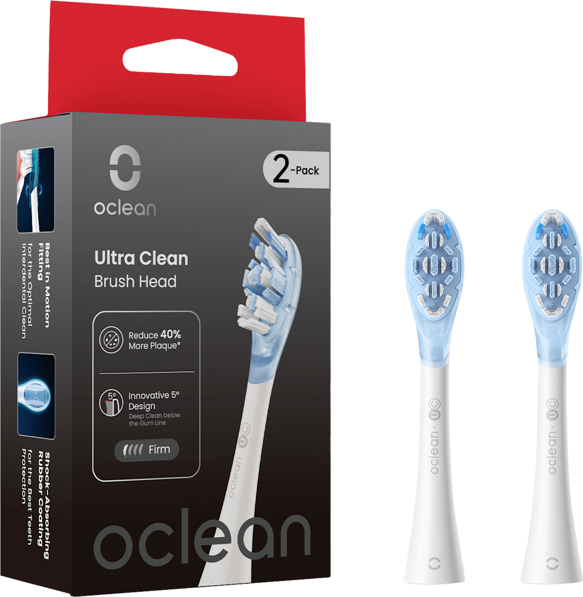 Oclean Aufsteckbürsten Ultra Clean weiß, 2 St dauerhaft günstig online ...