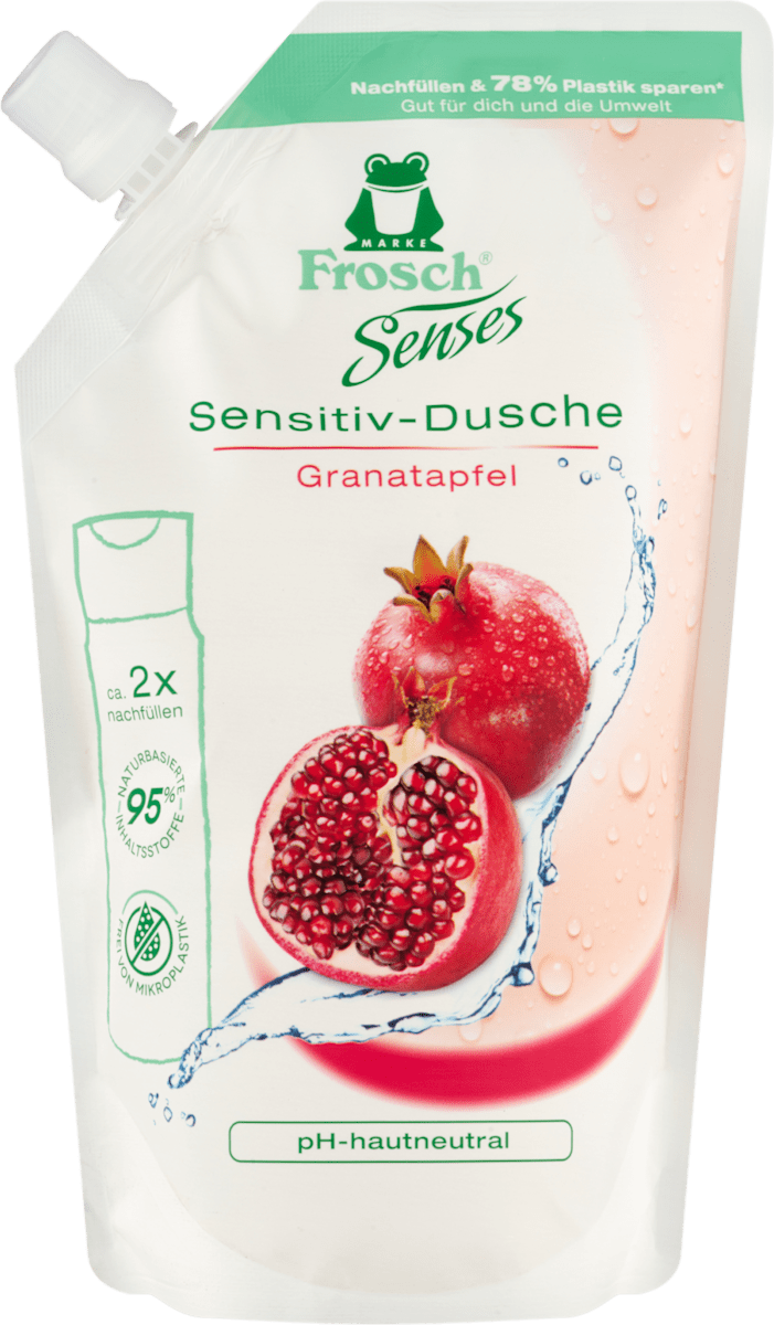 Frosch Senses Náhradná náplň sprchovací gél granátové jabko Sensitive ...