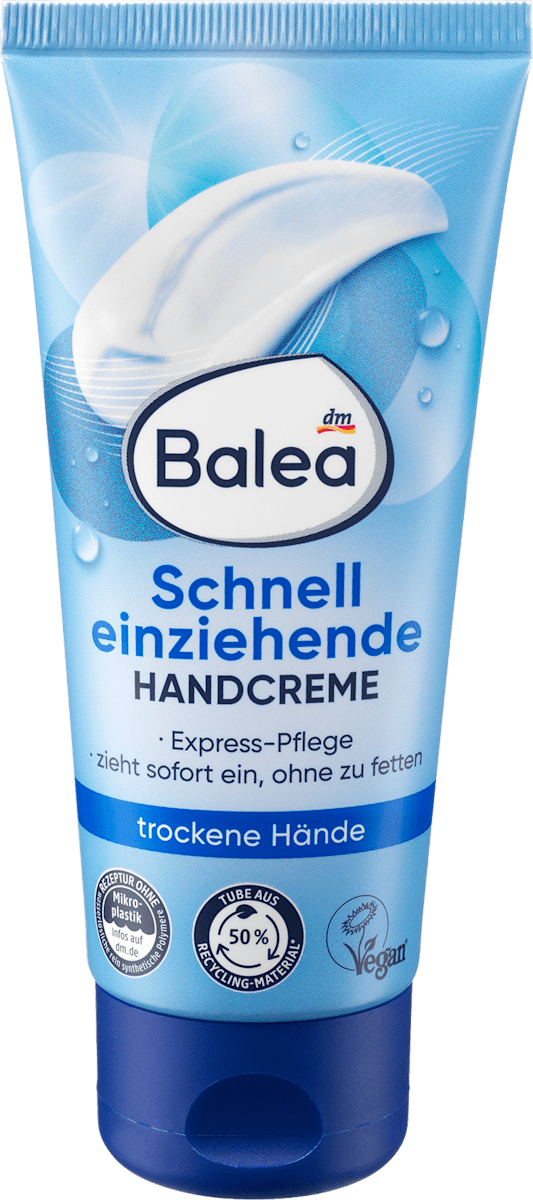 Balea Crema mani idratante ad assorbimento rapido, 100 ml | dm Italia