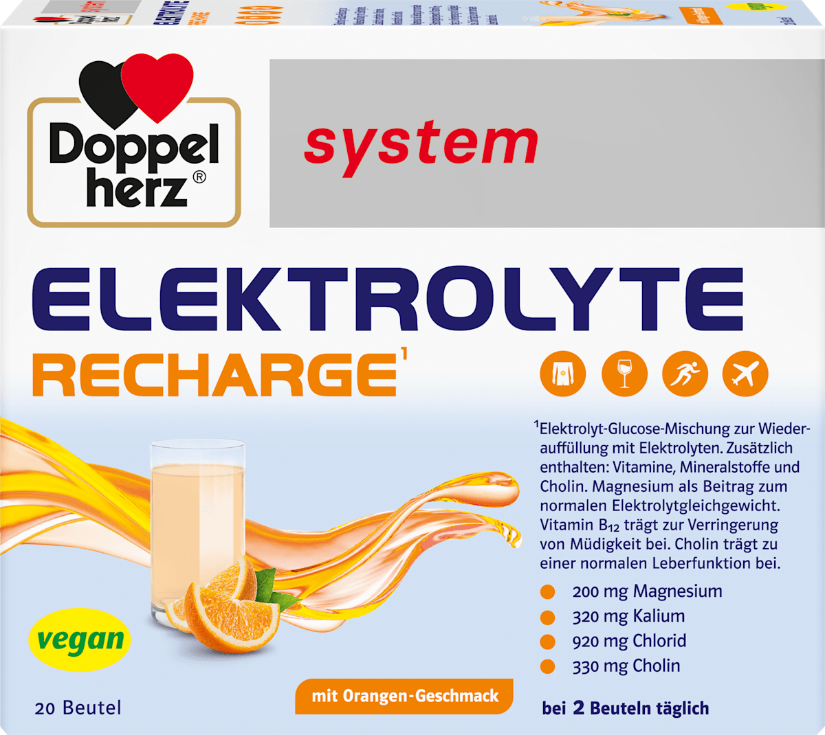 Doppelherz Doppelherz system Elektrolyte Recharge Beutel 20 St, 120 g ...