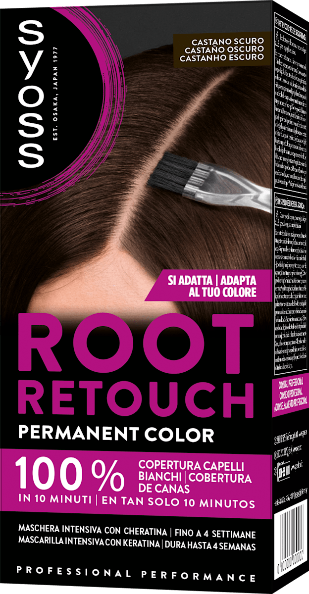 syoss Colorazione permanente Kit Root Retouch castano scuro, 1 pz | dm ...