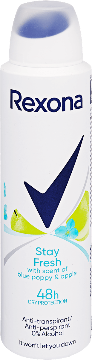 Rexona Deo Spray Stay Fresh, Blue Poppy & Apple, 150 ml | dm.hu