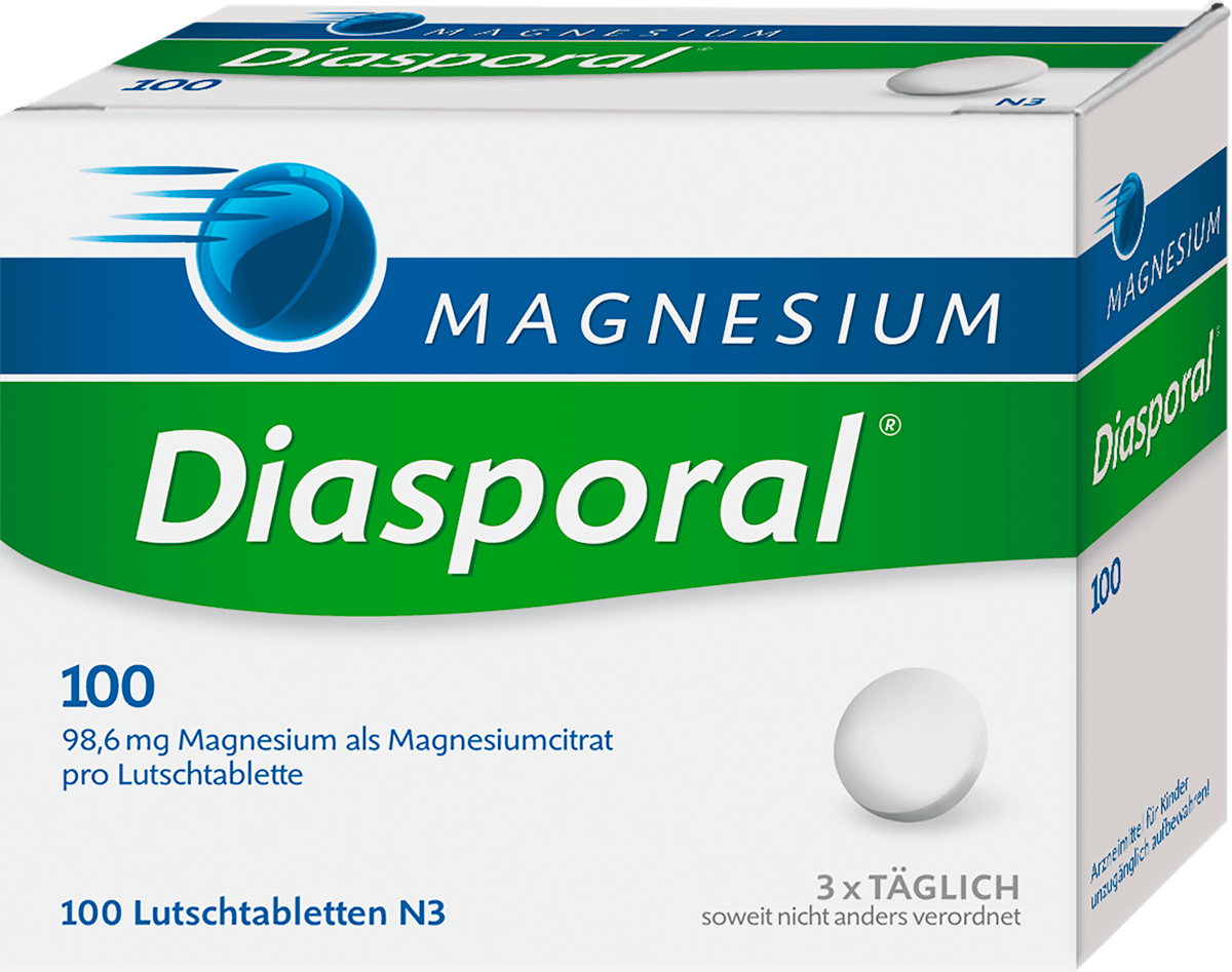 Diasporal Magnesium-Diasporal 100 mg Lutschtabletten, 100 St dauerhaft ...