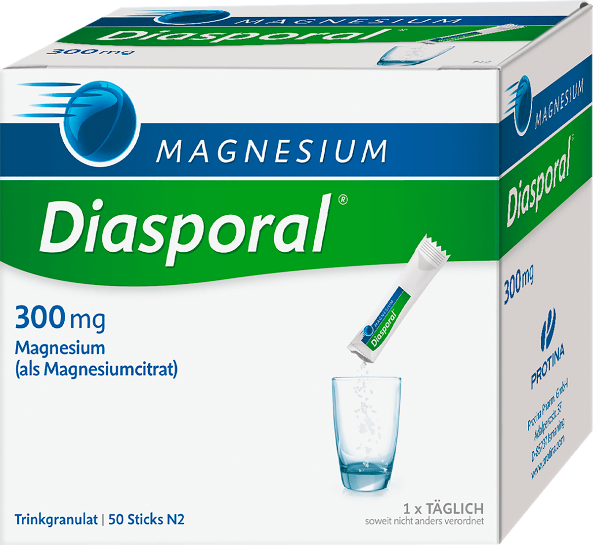 Diasporal Magnesium-Diasporal 300 mg Trinkgranulat Sticks, 50 St ...