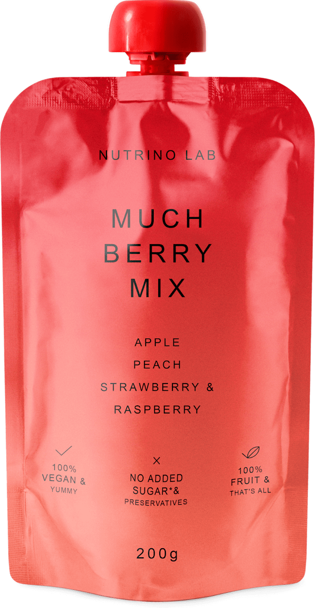 Nutrino Lab MUCH BERRY MIX piure mar, piersica, zmeura,capsuna, 200 g ...
