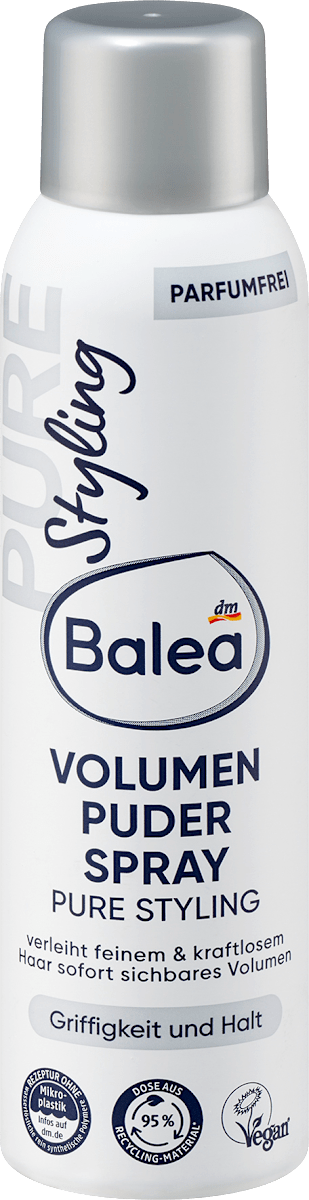 Balea Púdrový sprej na vlasy pre objem Pure Styling, 150 ml | mojadm.sk