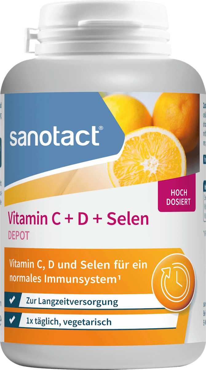 sanotact Vitamin C+D+Selen Tabletten 180 St, 247 g dauerhaft günstig ...