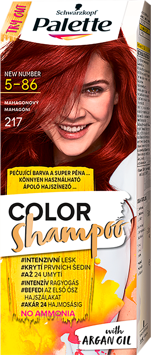 Palette COLOR Shampoo Color Shampoo barva na vlasy 5-86 Mahagonový, 70 ...