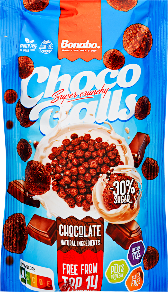 Bonabo Kakaós gabonagolyók, kis kiszerelés, 30 g | dm.hu
