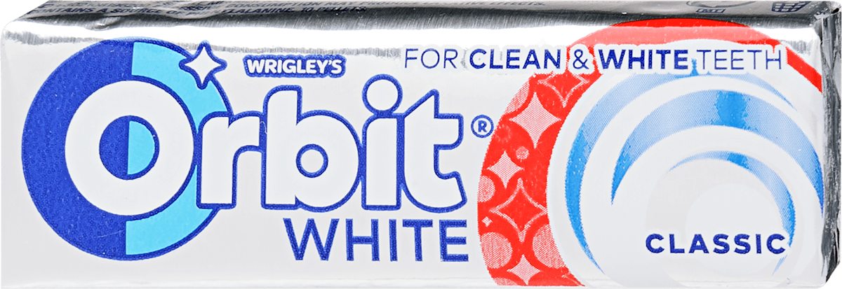 Orbit Rágógumi drazsé white classic, 10 db | dm.hu