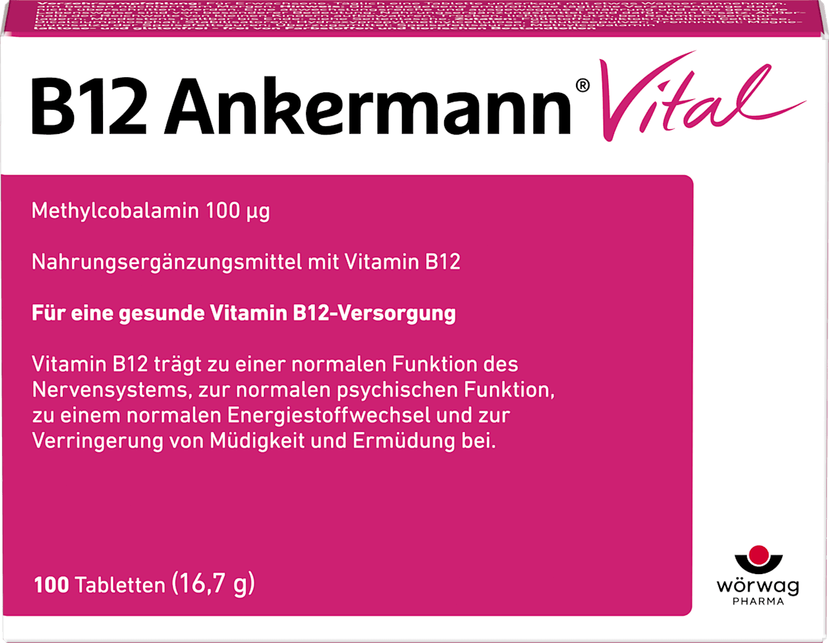 B12 Ankermann Vital B12 Ankermann vital Tabletten 100 St, 16,7 g ...