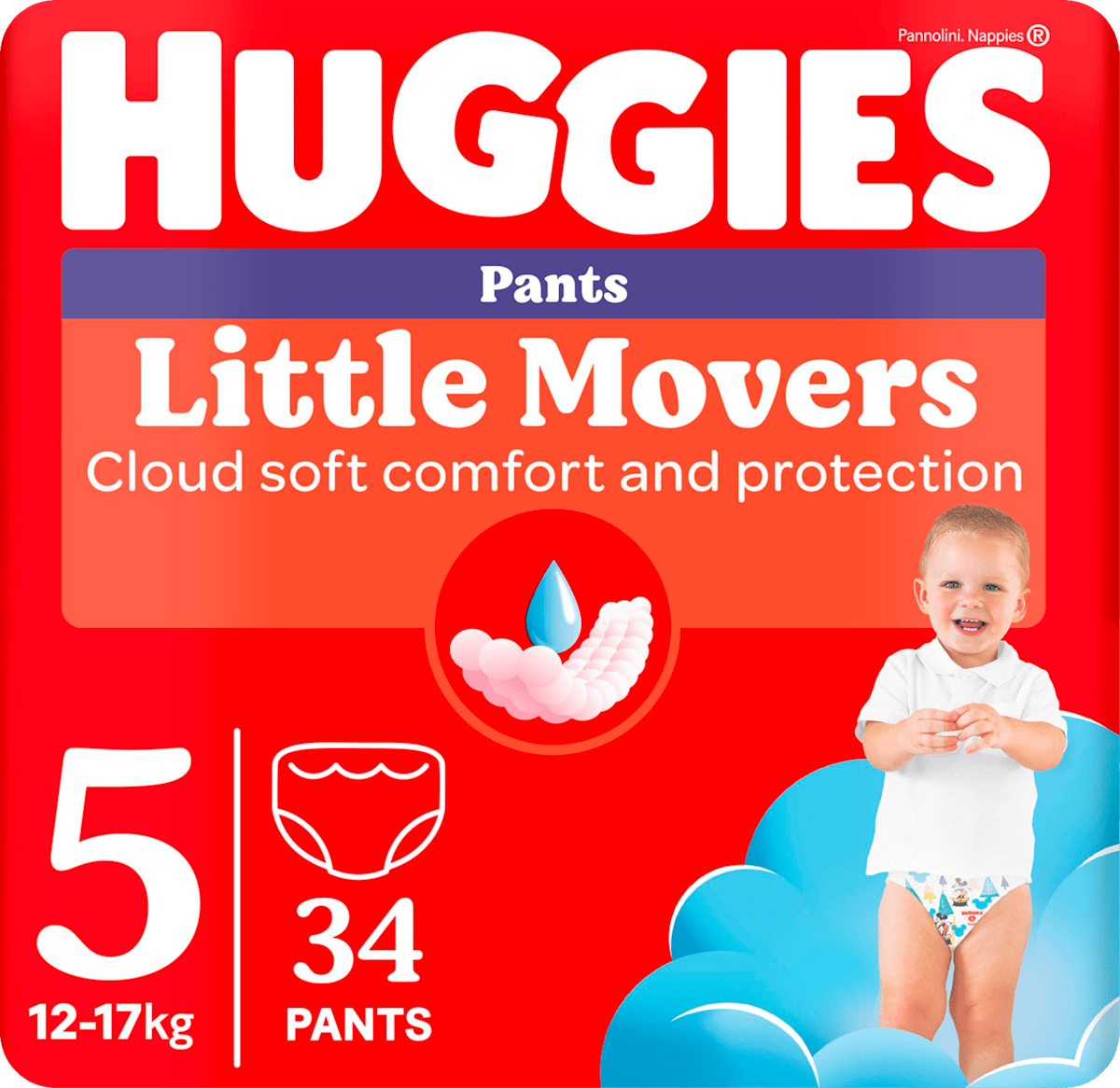 Huggies Scutec chiloțel pentru băieți numărul 5, 12-17 kg, 34 buc | dm.ro